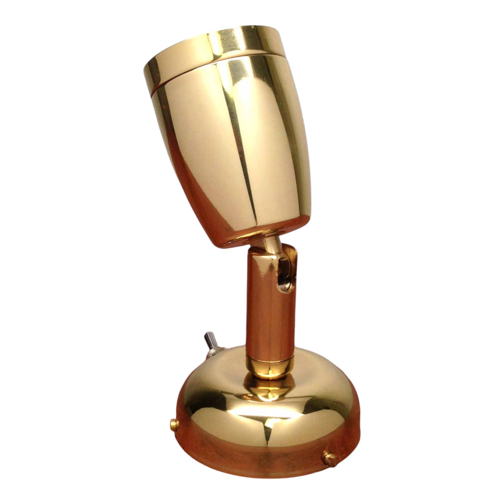 Pactrade Marine RV LED Swivel Reading Light Polished Brass Interior 80