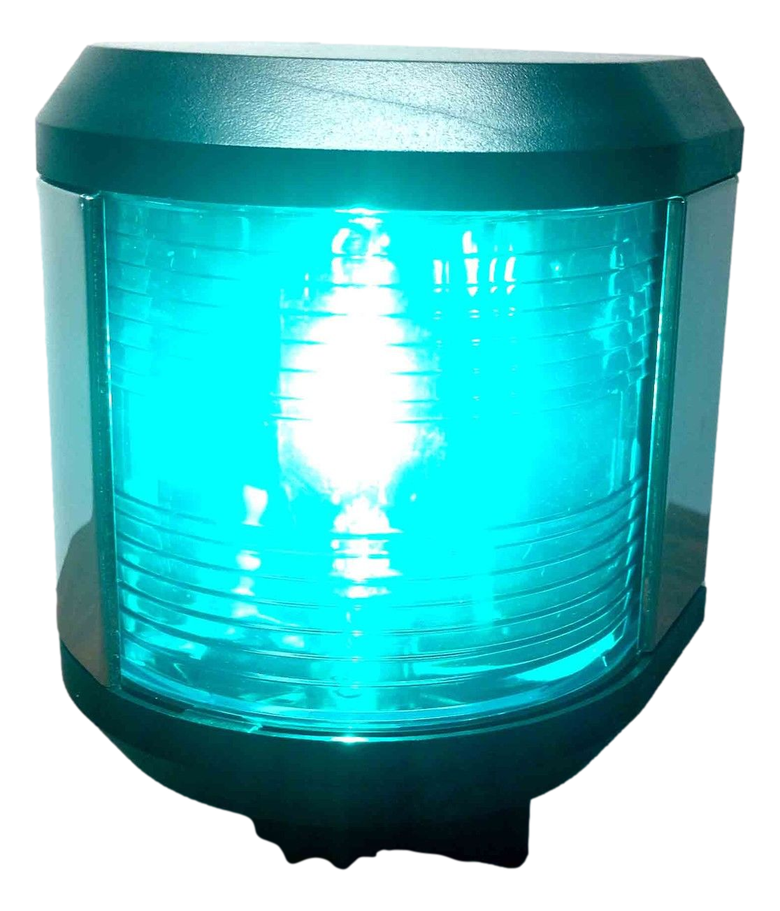 LARGE MARINE GREEN STARBOARD NAVIGATION LIGHT WATERPROOF 2 NM BOATS UP ...