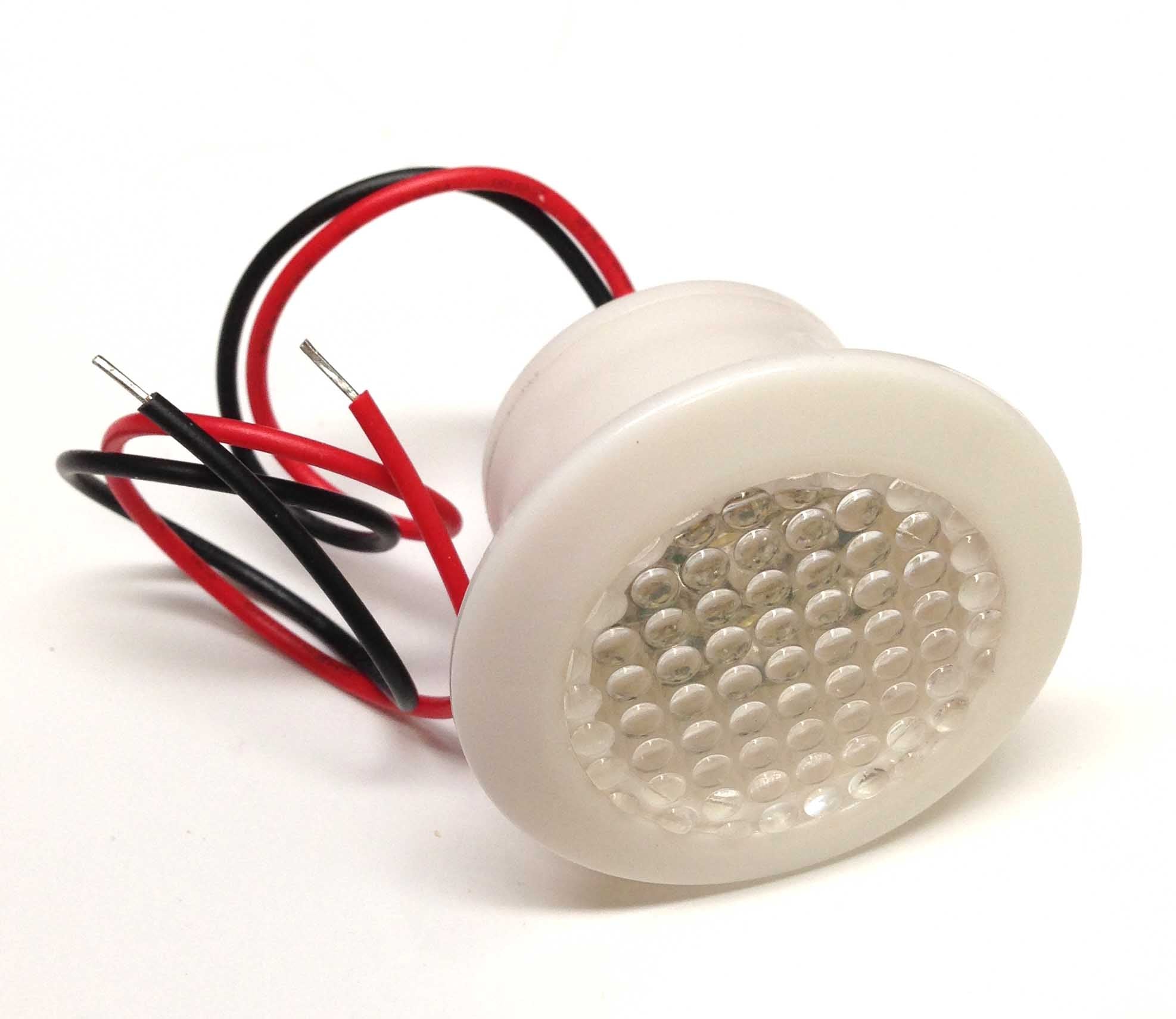 MARINE BOAT LED MINI COURTESY LIGHT RECESSED MOUNTING PLASTIC ...