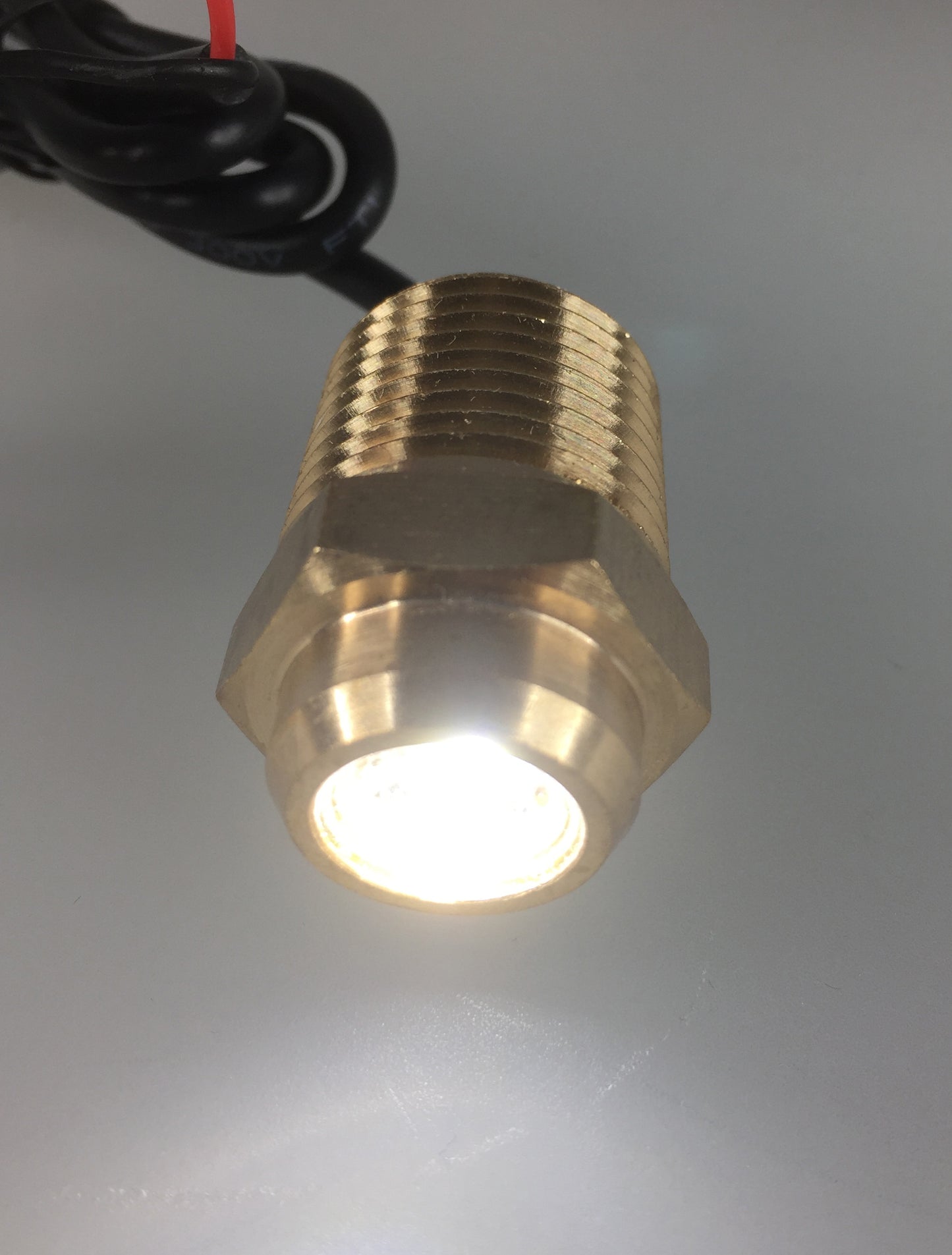 Pactrade Marine Boat 2 White LED Brass Drain Plug 1/2" NPT Underwater