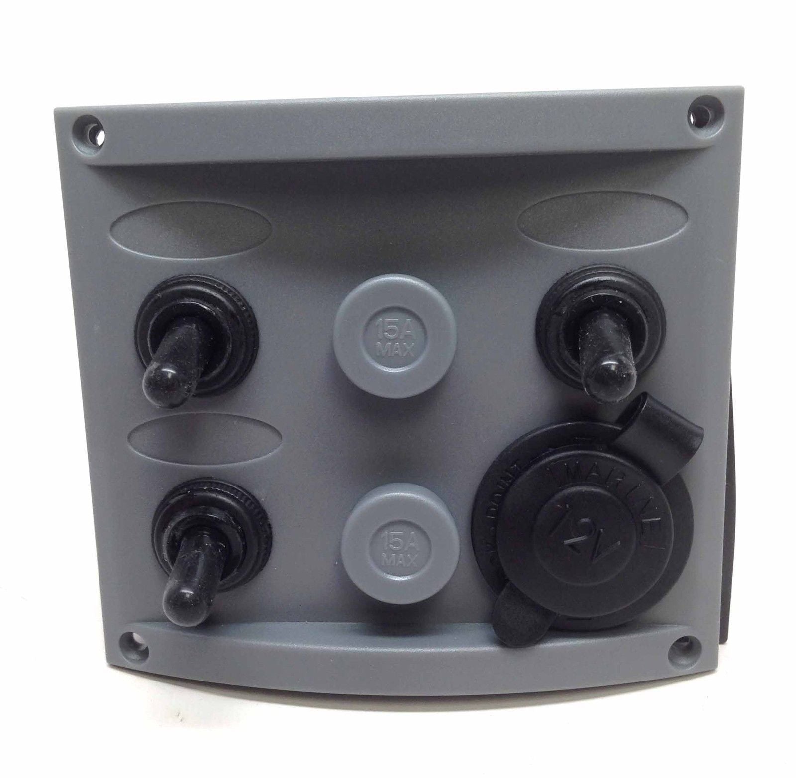 Pactrade Marine Boat Grey Switch Panel Cigarette Plug 1 Momentary Swit