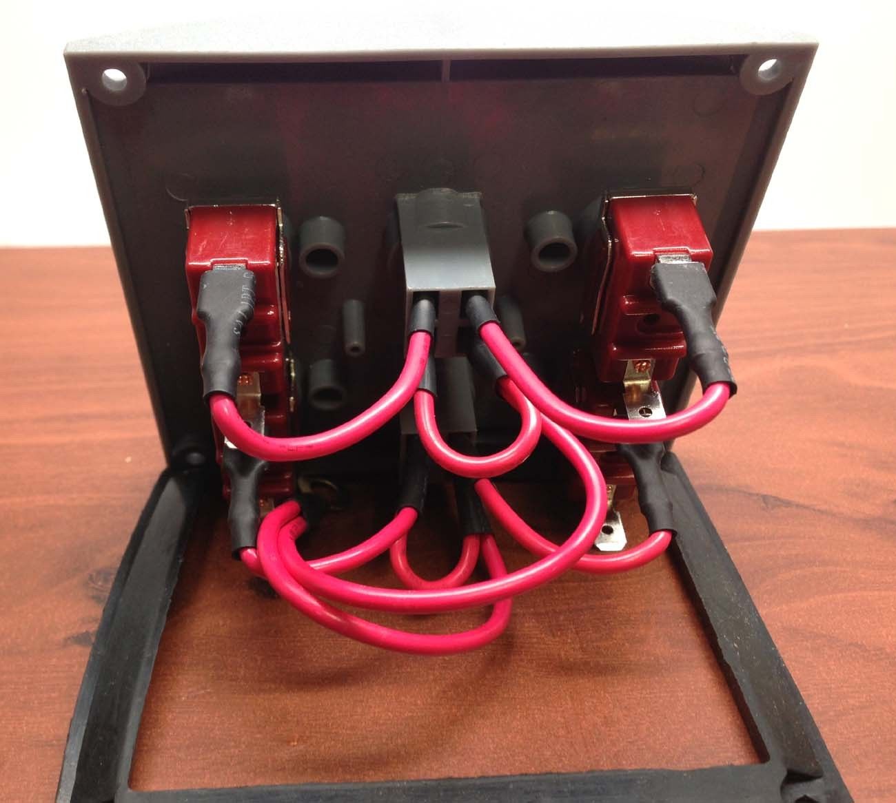 Pactrade Marine Boat 4 Gang Splash Proof Switch Panel with LED Indicat