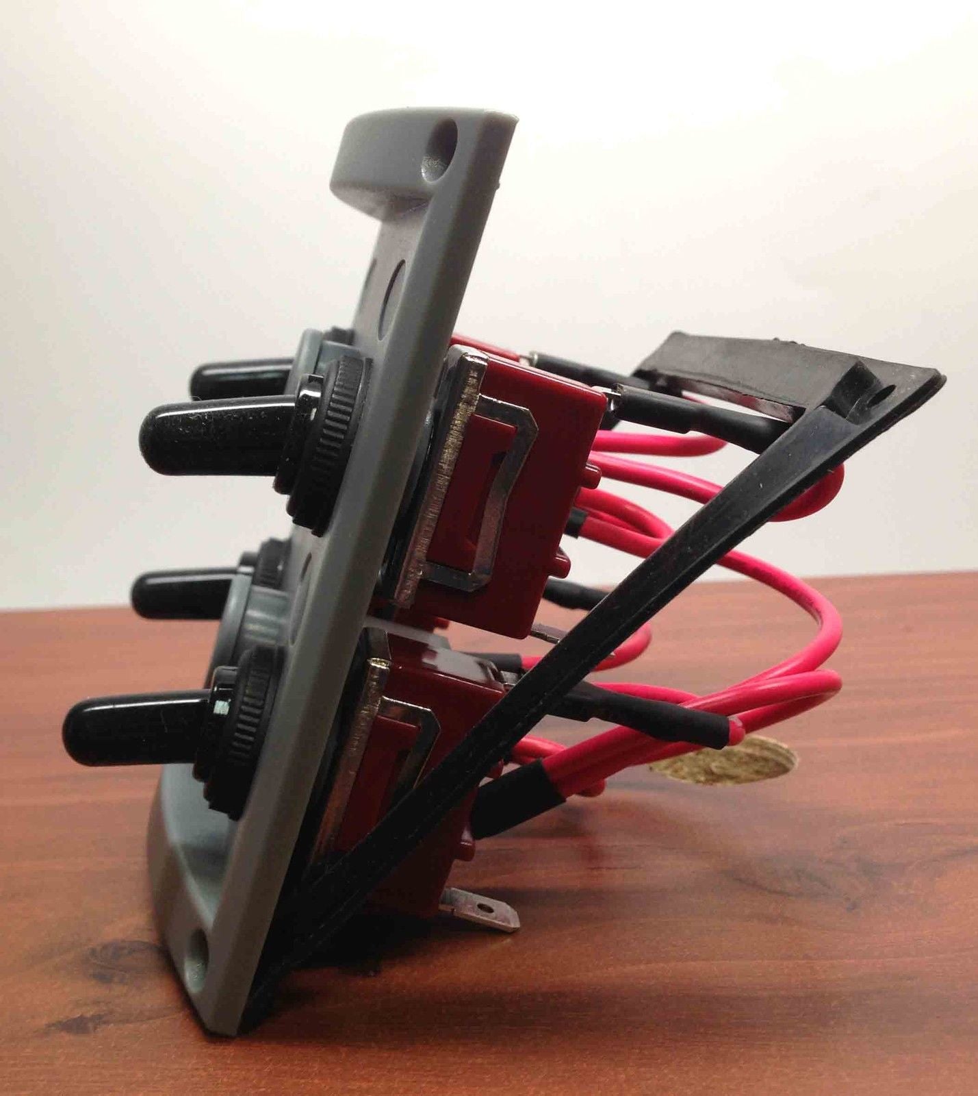 Pactrade Marine Boat 4 Gang Splash Proof Switch Panel with LED Indicat