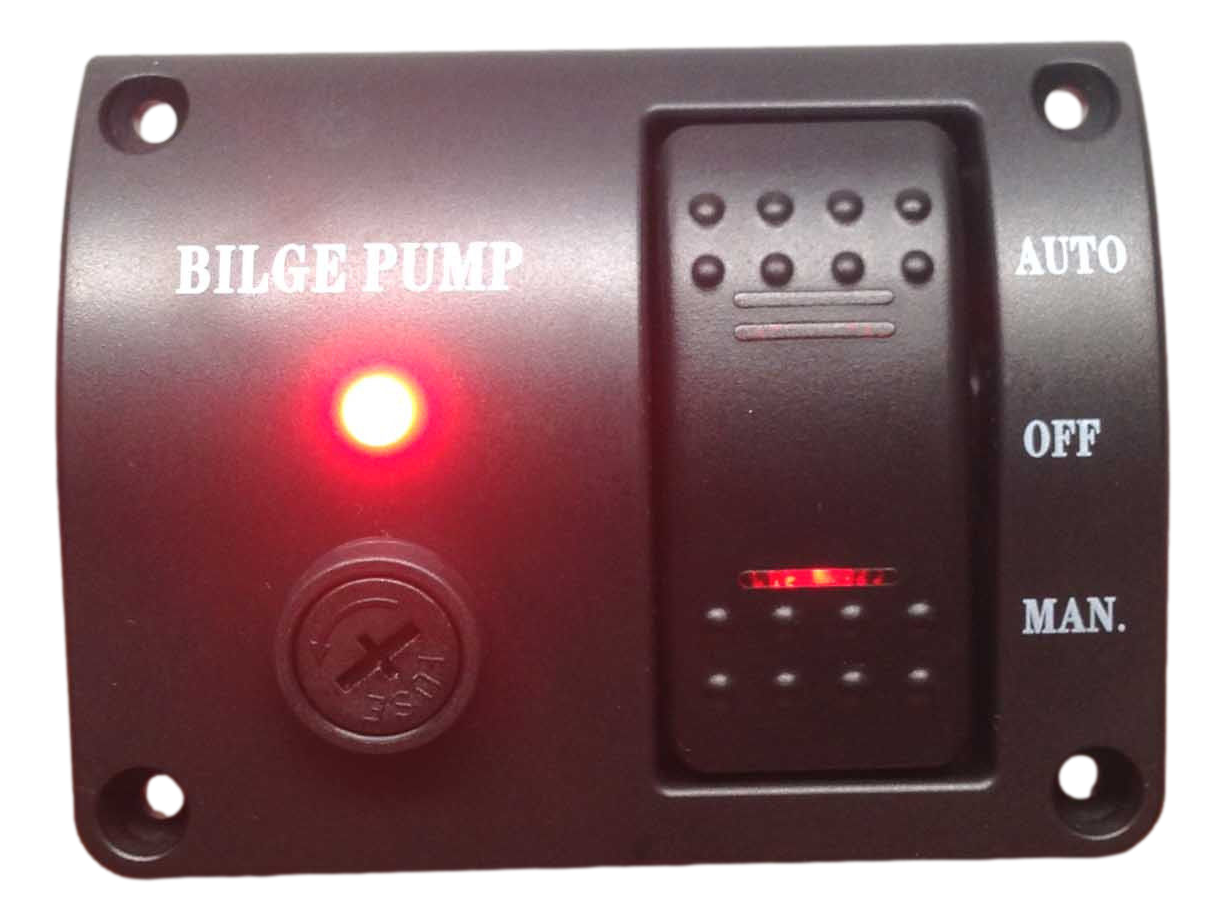 Pactrade Marine Boat Bilge Alarm Pump Switch ABS Manual Automatic Off
