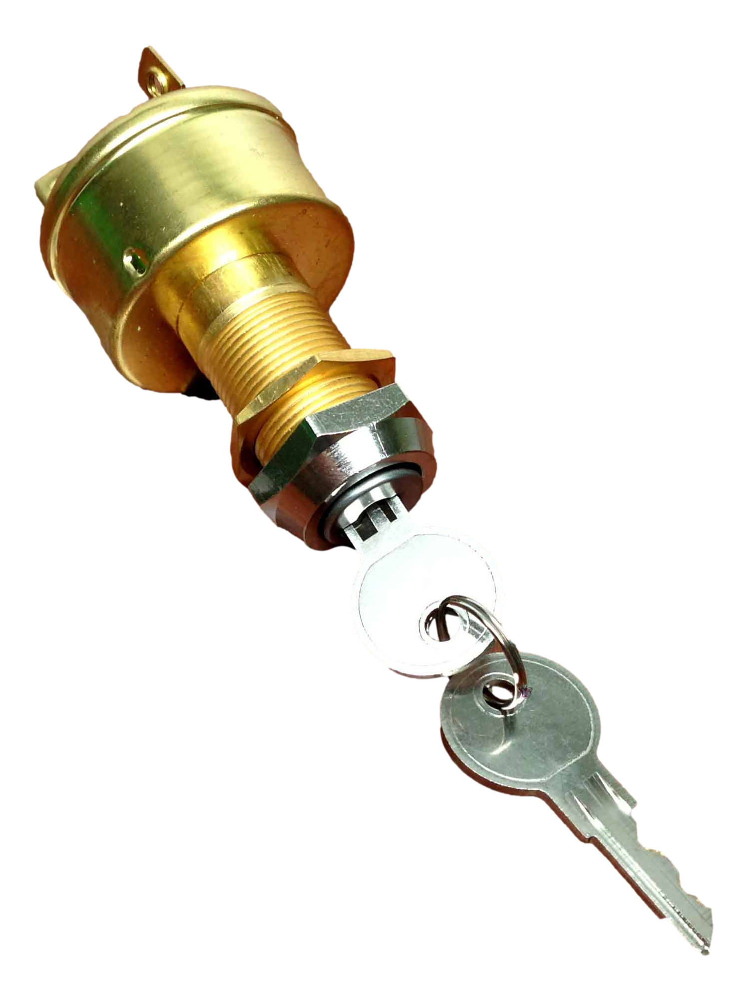 MARINE BRASS IGNITION STARTER SWITCH 3 TERMINALS 3 POSITIONS HEAVY DUT ...