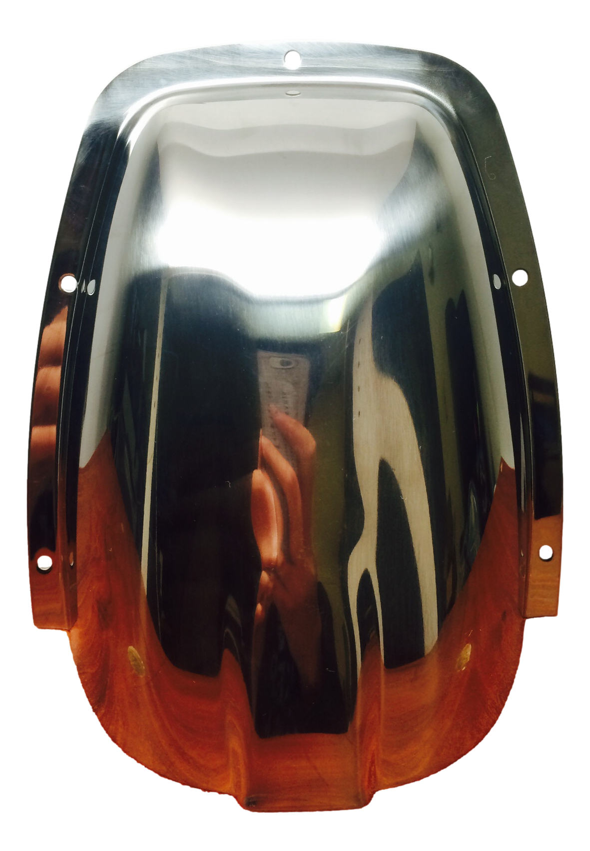 MARINE BOAT LARGE POLISHED STAINLESS STEEL CLAM SHELL VENTILATOR / WIR ...