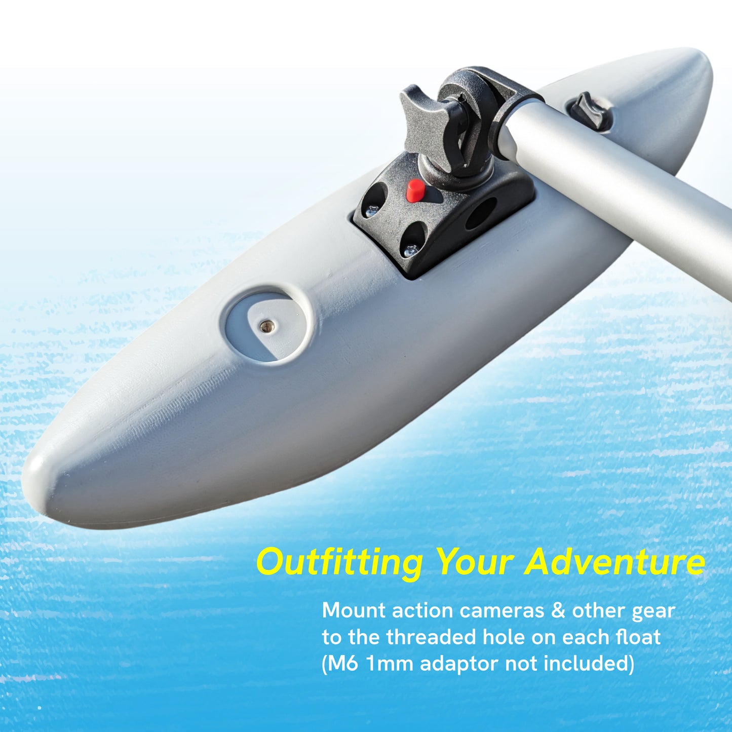 Pactrade Marine Kayak Outriggers/Stabilizers System - Solid HDPE Float
