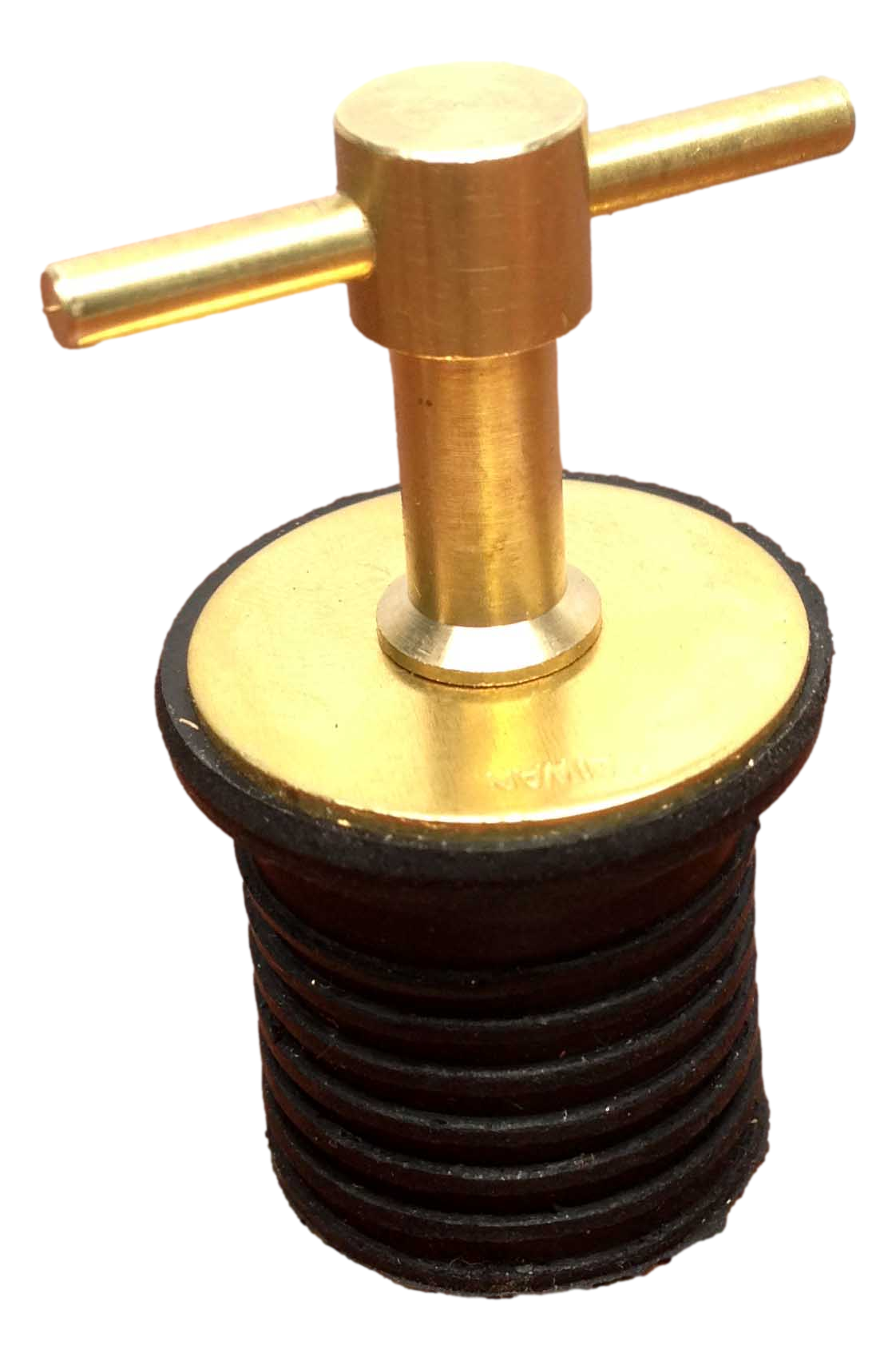 MARINE BOAT BRASS TWIST TOP DRAIN PLUG 1" DIAMETER HULL LIVEWELL USE ...