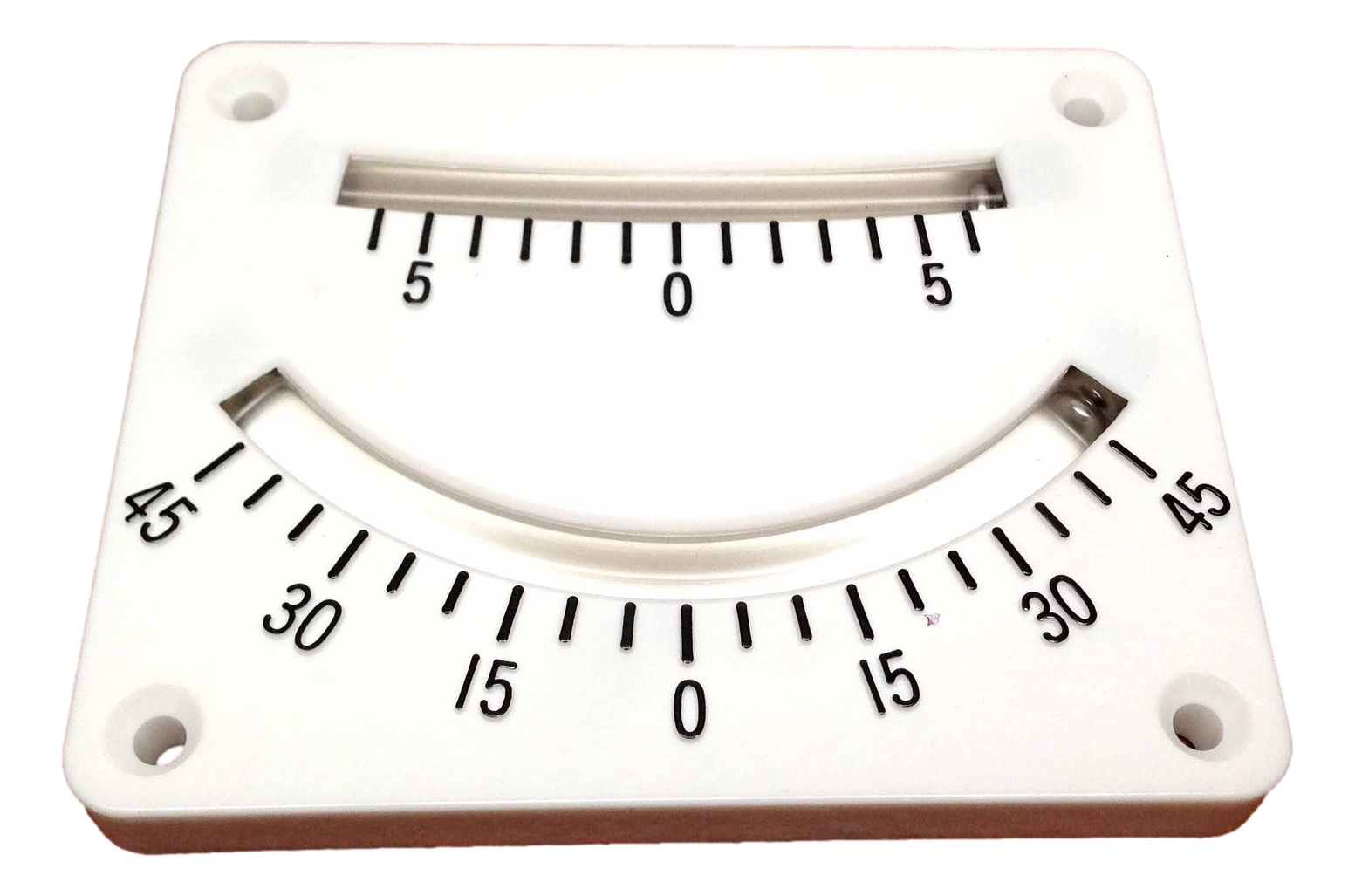 MARINE BOAT TWO SCALES RANGES CLINOMETER PLASTIC SURFACE MOUNT ...