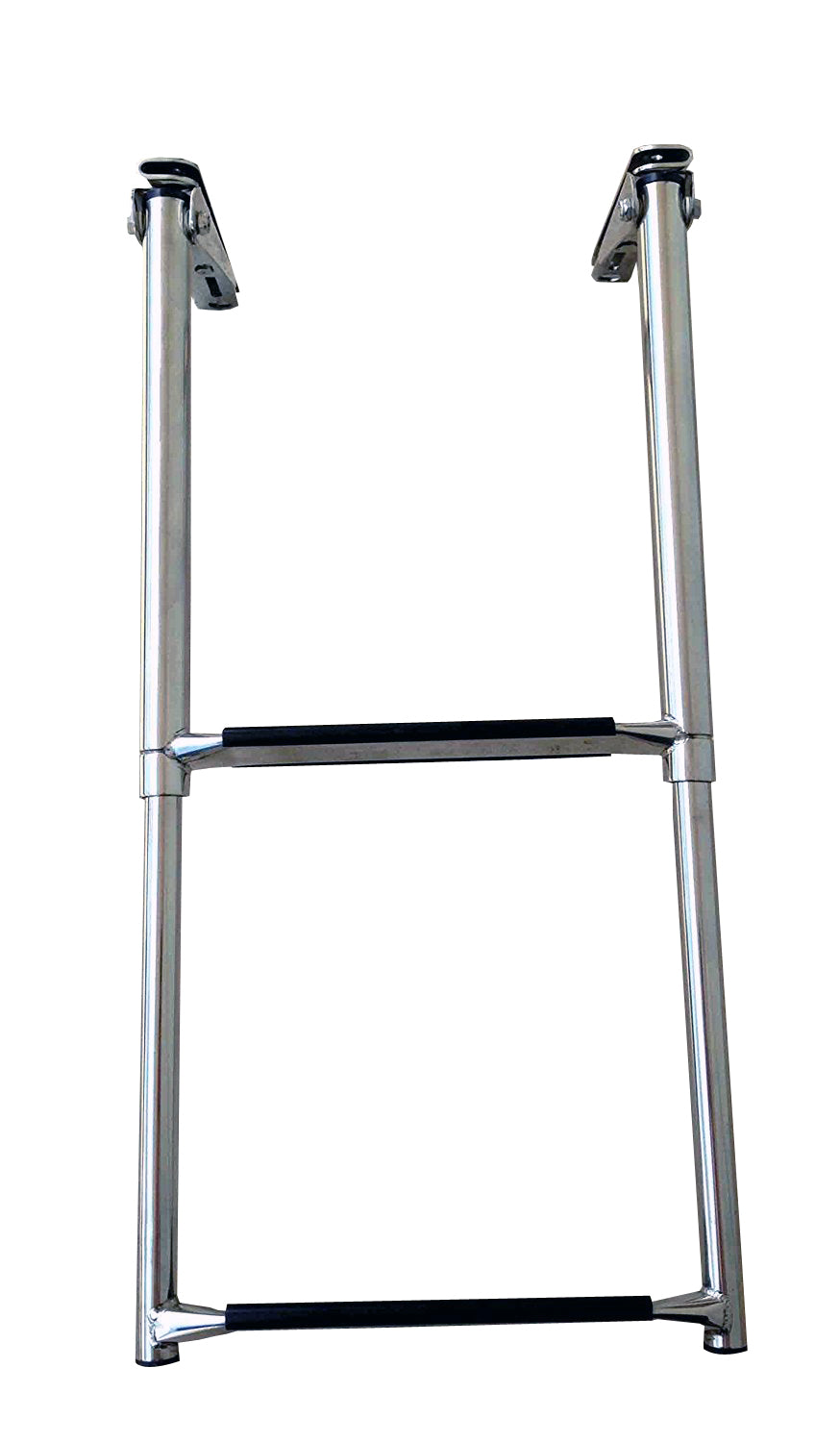 MARINE BOAT STAINLESS STEEL 2 STEPS TELESCOPING LADDER & SLIDING UNDER ...