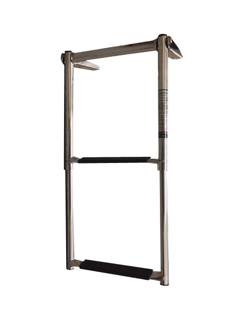 Pactrade Marine Boat Swim Stainless Steel 2 Step Telescopic Drop Ladde