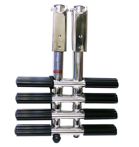 Pactrade Marine Telescopic Boat Dive Ladder, Stainless Steel, 4 Step